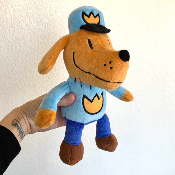 Scholastic | Toys | Dog Man Cop Mini Bean Bag Plush Toy Plushie | Poshmark